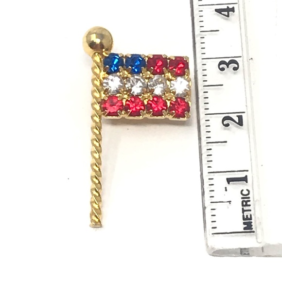Jewelry | Vintage Brooch Usa American Flag Tiny Small | Poshmark